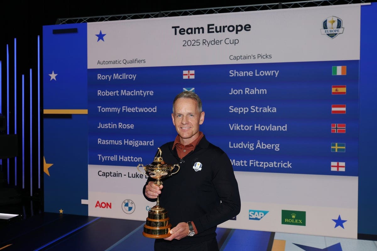 Luke Donald names final Ryder Cup vice-captain for Team Europe - Around ...